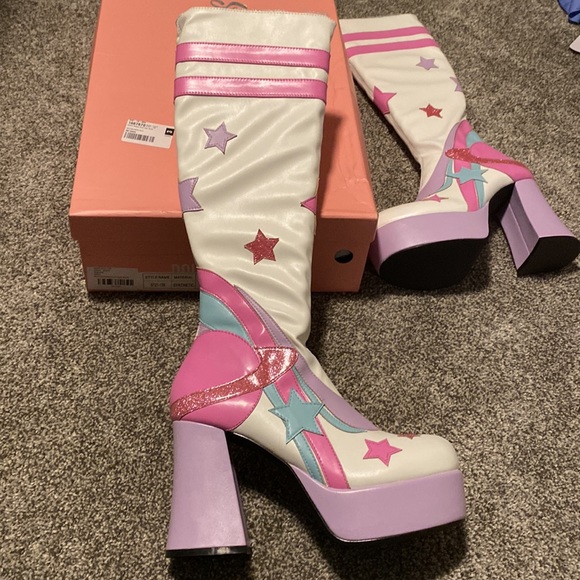 Sugar Thrillz | Shoes | Sugar Thrillz Galaxy Groove Sparkle Platform ...